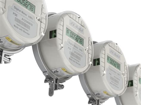 Smart Electric Meter 3d Model Turbosquid 2208941
