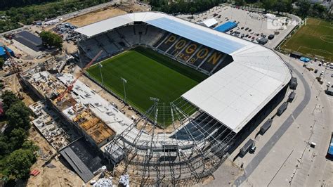 Stadion Pogoni Szczecin na tydzień przed inauguracją ZDJĘCIA Głos Szczeciński