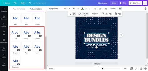 How To Animate Text In Canva To Make GIFs Design Bundles