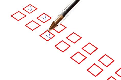 Premium Photo Put Tick In Red Square Box