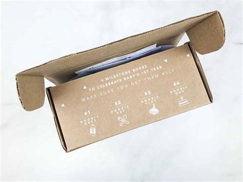 Noobie Box Milestone Box Review Nest Box 1 Hello Subscription