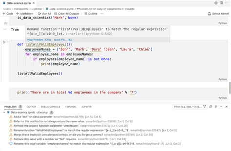 Sonarlint For Vs Code 316 Analysis Of Python In Jupyter Notebooks