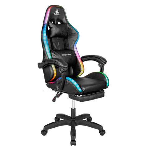 Кресло геймерское с подушками Gaming GX-150 LED RGB раскладное ...