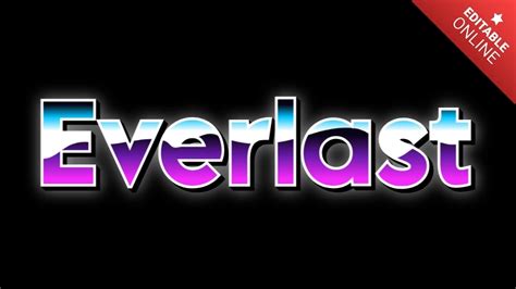 Everlast Arcade Text Effect Generator