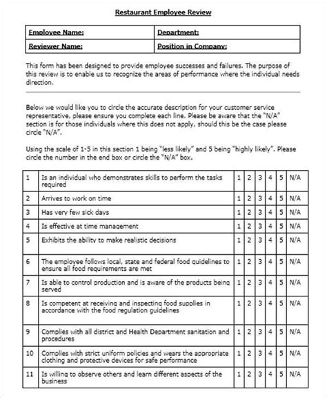 Employee Evaluation Form Template Sample Templates Sample Templates Riset