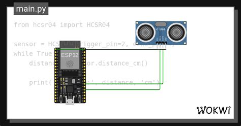 Test Ultrassonico Wokwi Esp32 Stm32 Arduino Simulator