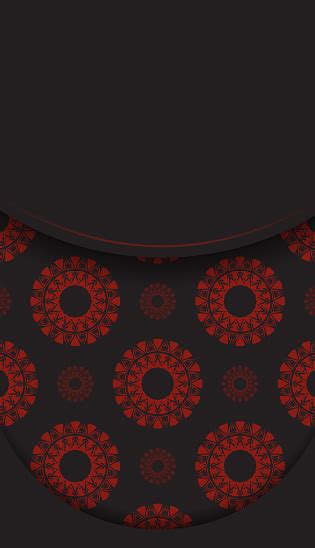 빨간색 그리스 패턴의 블랙 으로 고급스러운 인쇄 엽서 디자인 텍스트 및 추상 장식을 위한 장소가 있는 초대 카드 템플릿 0명에 대한 스톡 벡터 아트 및 기타 이미지 Istock