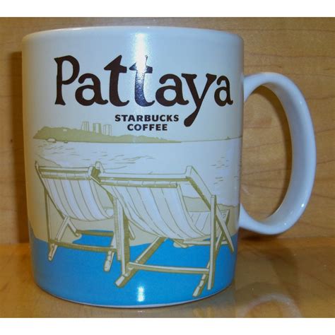 Starbucks 泰國 星巴克 16oz 芭達雅 Pattaya 城市馬克杯 全新 蝦皮購物