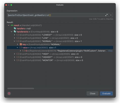 How To Register A Listener For Custom Events Sent By The Quests
