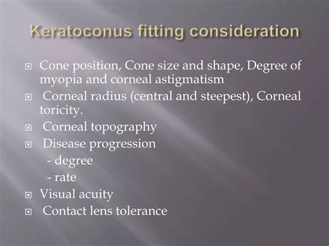Contact Lens Fitting In Keratoconus Copy Ppt