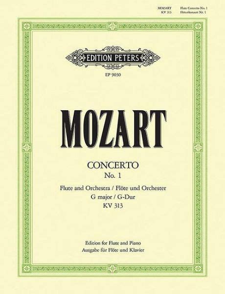 Flötenkonzert G Dur KV 313 Klavierauszug von Wolfgang Amadeus Mozart