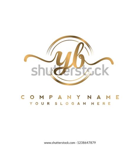 Y B Initial Handwriting Logo Vector Stock Vector Royalty Free 1238647879 Shutterstock
