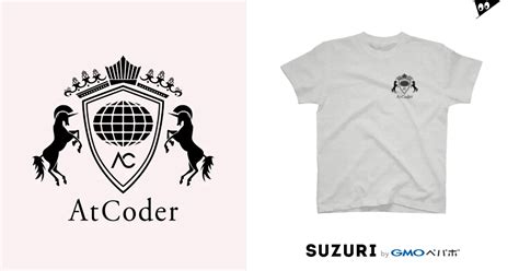 Atcoderロゴグッズ Atcoderのスタンダードtシャツ通販 ∞ Suzuri（スズリ）