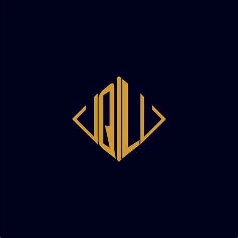 QL Initial Monogram Square Logo Design Ideas Vector Art At