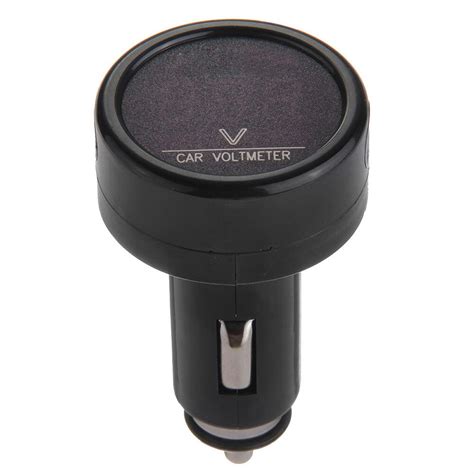 12v 24v Digital Voltmeter Plug Blue Volt Meter Car Vicedeal