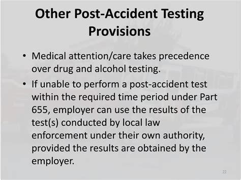 Ppt Fta Post Accident Testing Thresholds And Scenarios Powerpoint