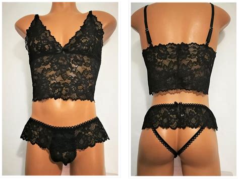 Sissy Lingerie For Men Sissy Lingerie Set Gay Sissy Lingerie White