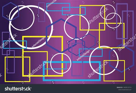 Classic Rounded Square Background Wallpaper Square Stock Vector