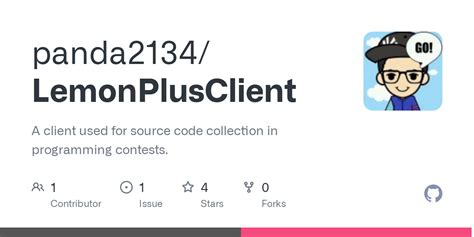 GitHub Panda LemonPlusClient A Client Used For Source Code Collection In Programming