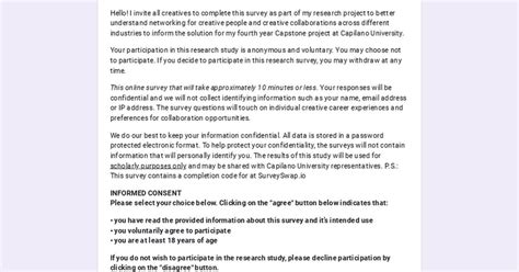 Calling All Creatives Ages 18 64 Rtakemysurvey