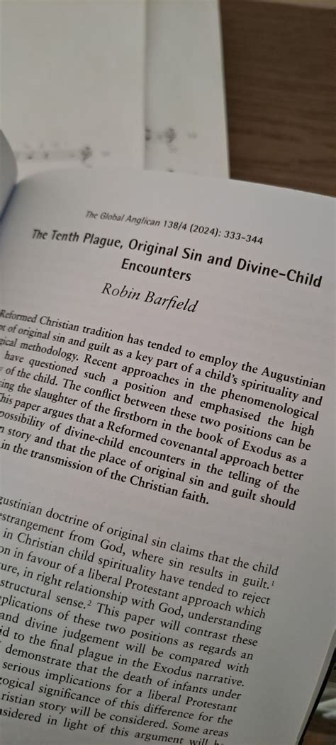 New Article In The Global Anglican Considering How We Understand The Death Of The Egyptian