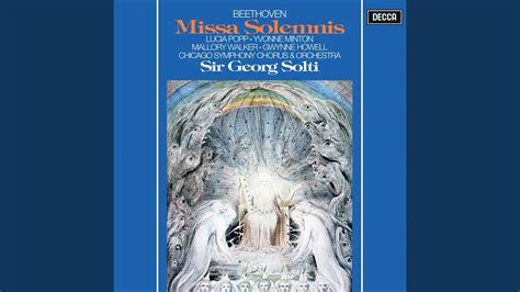 Beethoven Mass In D Major Op 123 Missa Solemnis Benedictus