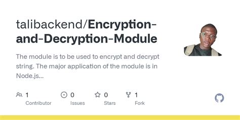 GitHub Talibackend Encryption And Decryption Module The Module Is To Be Used To Encrypt And
