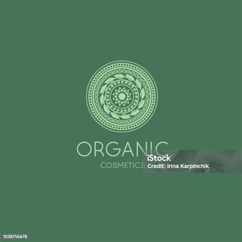 유기농 및 천연 화장품에 대 한 벡터 디자인 서식 파일입니다 건강 한 라이프 스타일과 채식주의 로그인 로고에 대한 스톡 벡터 아트 및 기타 이미지 Istock