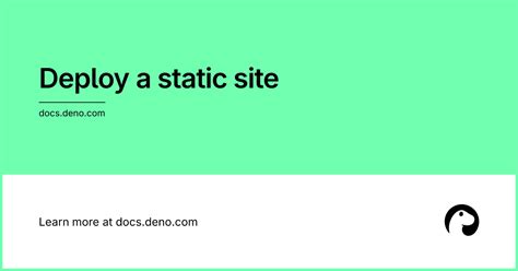 Deploy A Static Site