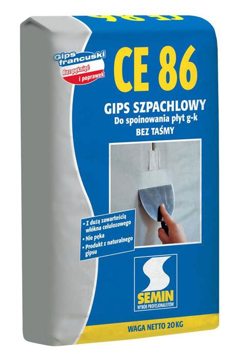 Semin Ce 86 Gips Szpachlowy Do Spoinowania Płyt G K Bez Taśmy 20kg