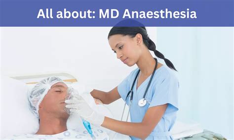 Doctor Of Medicine Md Anaesthesia Admissions Medical Colleges Fee