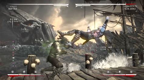 Mortal Kombat X Reptile Combo 30 Difficult To Block Youtube