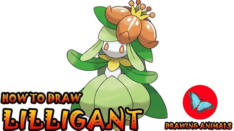 How To Draw Lilligant From Pokemon Drawingtutorials Pokemon The Best