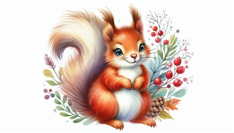 Sweet Squirrel Graphic By Mailskygroup · Creative Fabrica