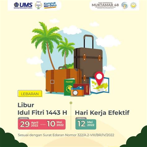 Pengumuman Libur Idul Fitri 1443h Ums Magister Pendidikan Agama Islam
