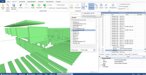 Solved Displaying IfcOpeningElement BIMvision
