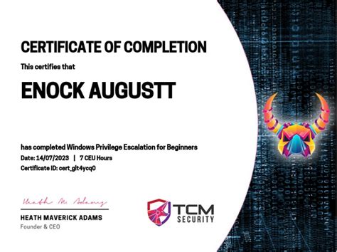 Enock Augustt On Linkedin Pnpt Cybersecurity Pentesting Ethicalhacking Infosec