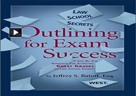 PPT PDF READ ONLINE Batoff S Law School Secrets Outlining For Exam