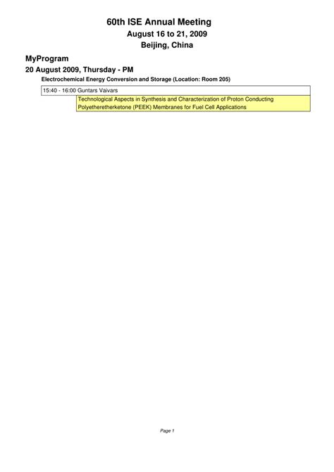 Pdf Technological Aspects In Synthesis And Characterization Of Proton