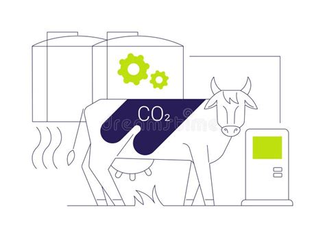 Methane Capture Abstract Concept Vector Illustration Stock Vector Illustration Of Outline