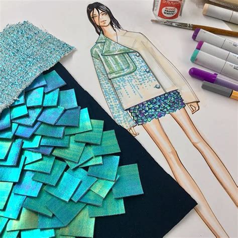 Fabric Rendering Copicmarkers Rendering Inspiration Fashion Design Portfolio Fashion