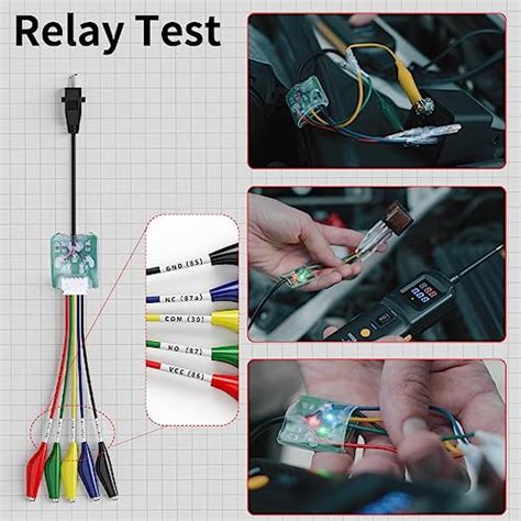 Multifunctional Power Circuit Probe Tester DC Voltage 12V To 40V 20FT Extension Wire Grounding