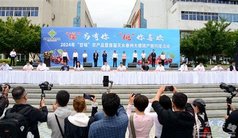 “甘味”农产品暨天水秦州大樱桃产销对接大会举行图 天水在线