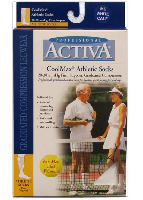 Activa Coolmax Athletic Knee High Compression Socks 20 30 Free Sandh