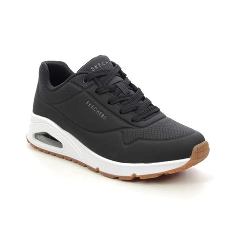 Skechers Uno Stand Wide Blk Black Womens Trainers 73690w