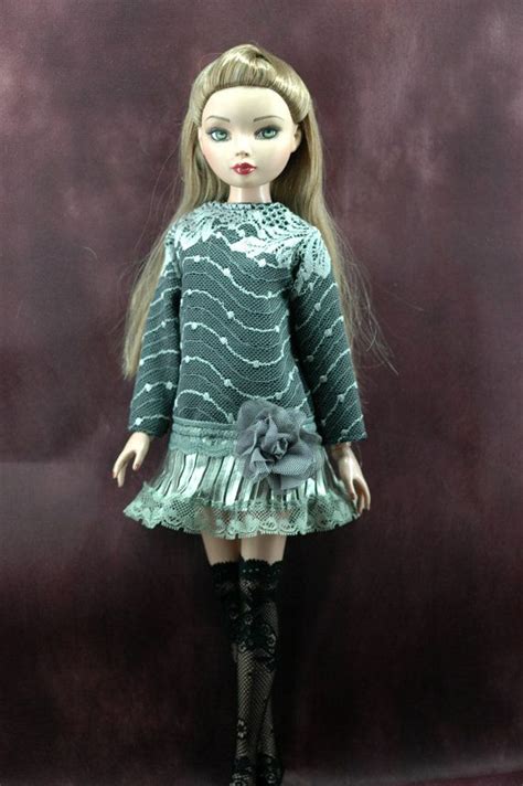 Ellowyne Wilde Doll Clothes Grey Short Dress By Amydollclothes Grey