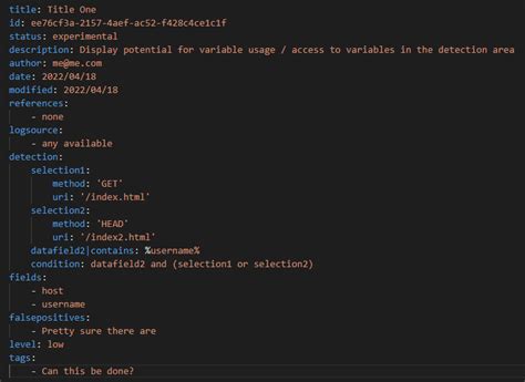 Feature Request Variable Usage In Sigma Rules Issue SigmaHQ Sigma GitHub