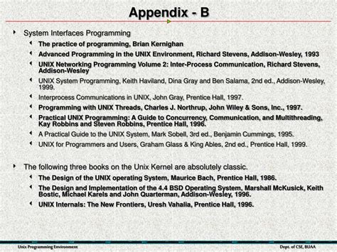 Ppt Unix System Interface Programming Part 61 System Interface