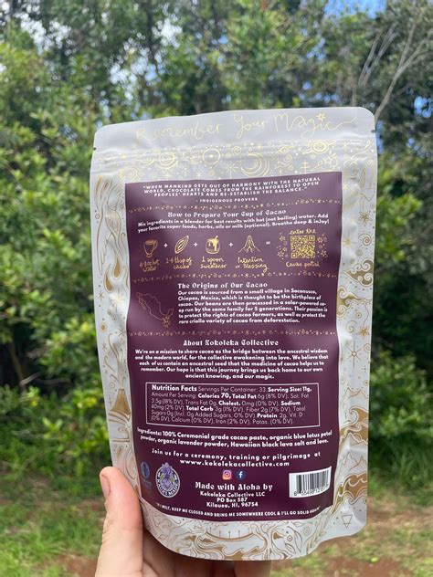 Blue Lotus And Ceremonial Cacao Elixir Blend Flores Etsy
