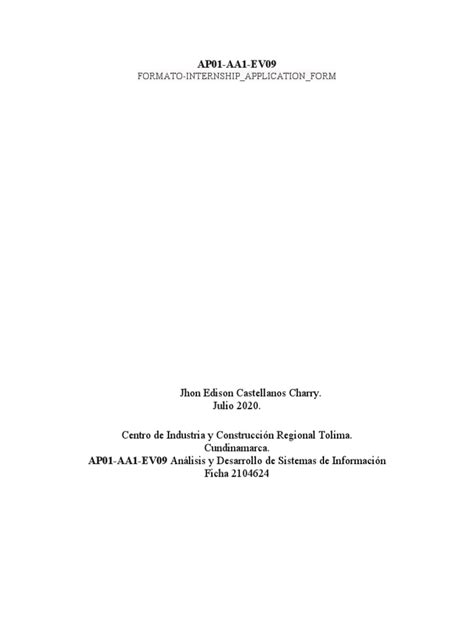 formato internship application form pdf computer programming